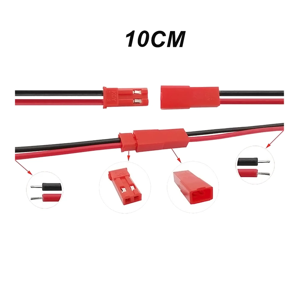 2P-24AWG-Connector-Terminal-Set-100mm-Cable-Wire-Quick-ElectricalFaston ...