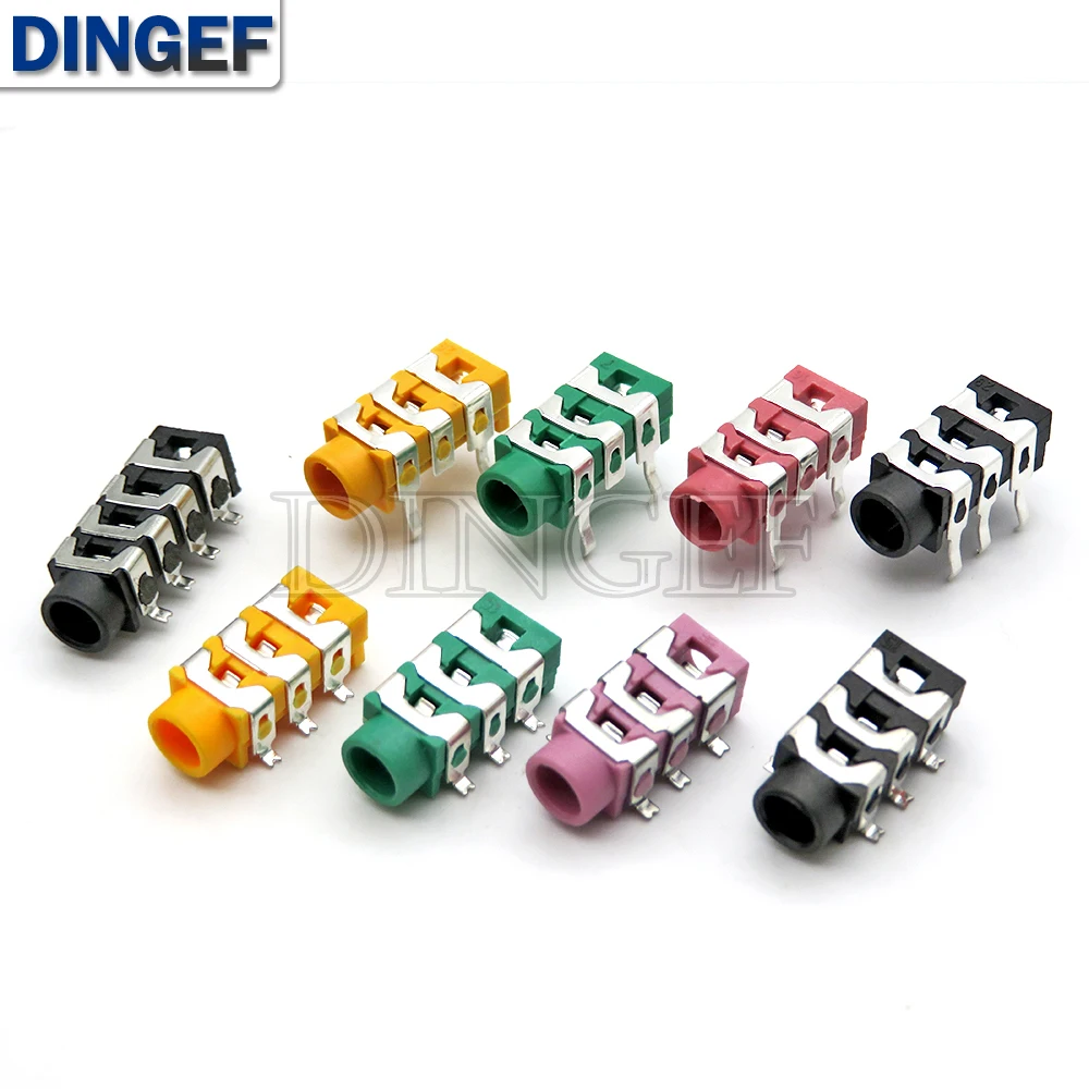 10PCS PJ-313 3.5MM Headphone jack Audio video female dual channel ...