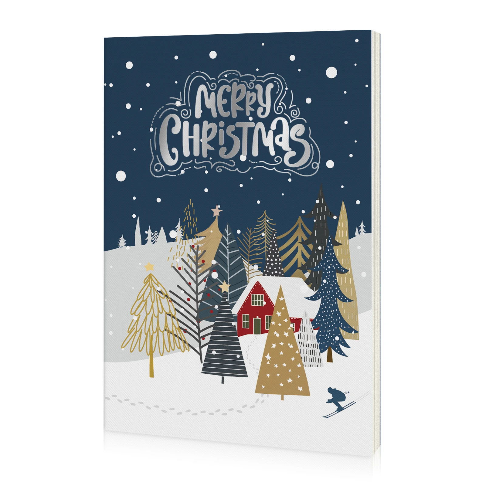 Christmas-Notebooks-Thickened-Student-Horizontal-Line-Diary-With ...