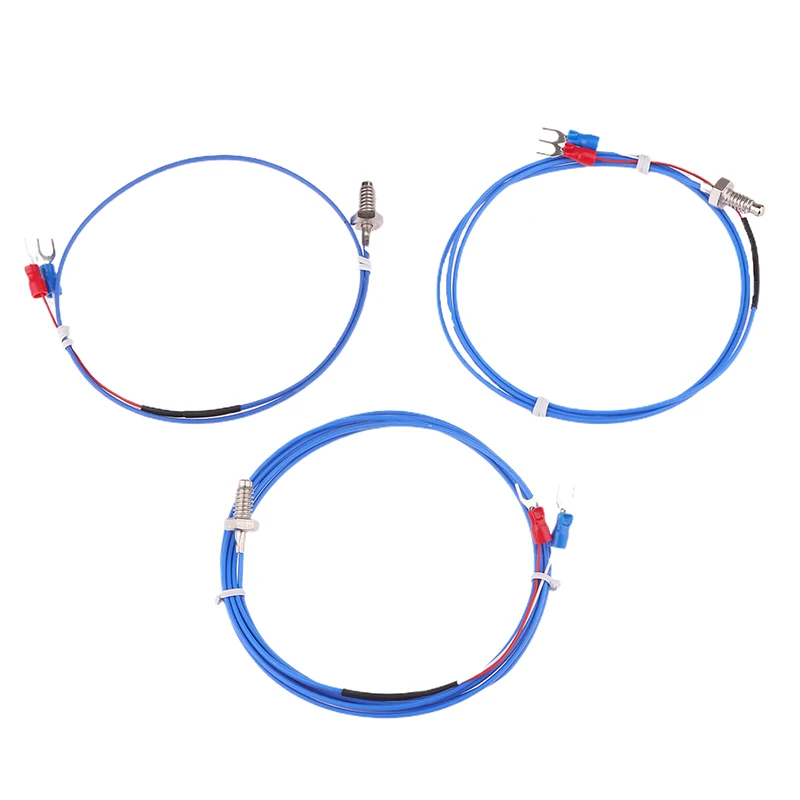 K/PT100 Type M3 M4 Copper Screw Thermocouple With 0.5/1/2M High ...