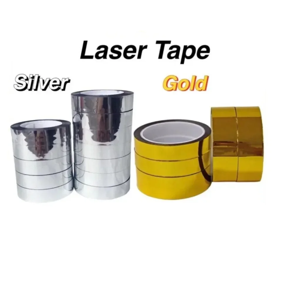50M-Glitter-Slim-Gold-Silver-Foil-Washi-Tapes-Self-Adhesive-Wrapping ...