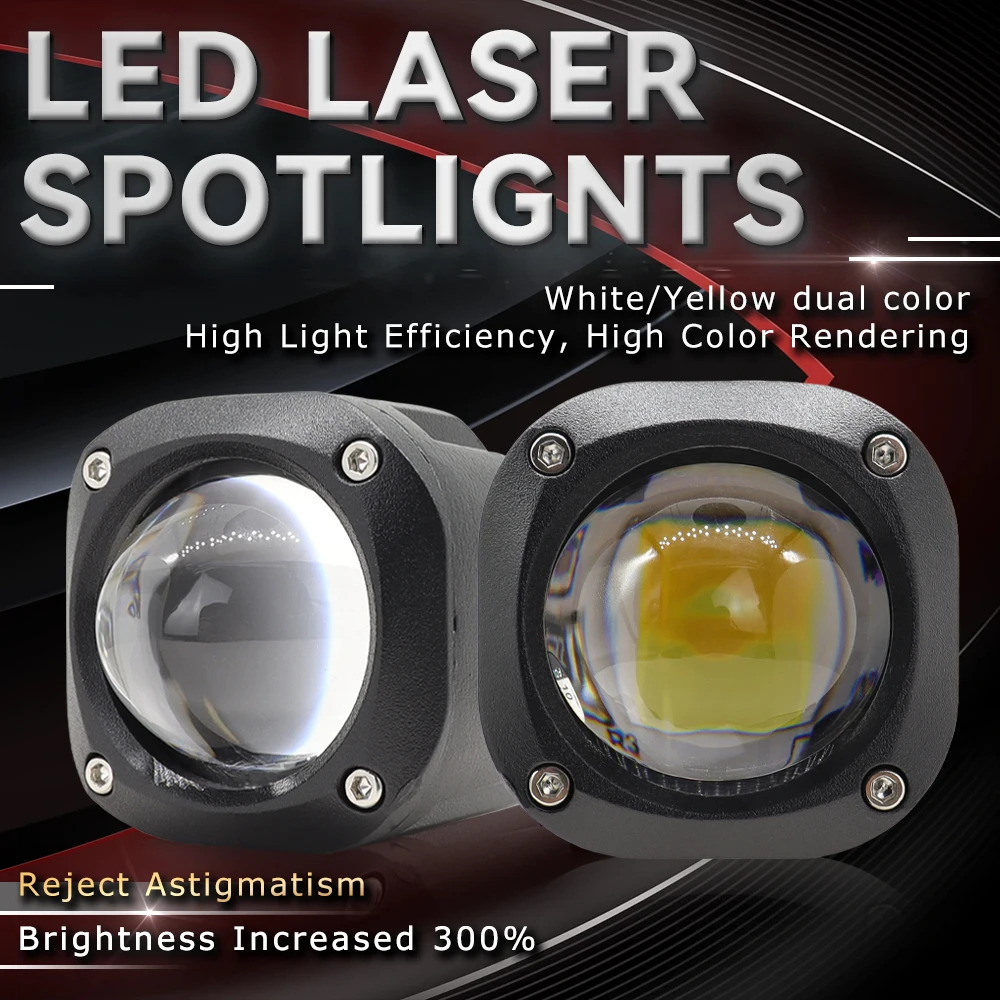 2inch-Motorcycle-LED-Spotlights-Dual-Color-12V-100W-Combo-Beam-Fog-Lamp ...