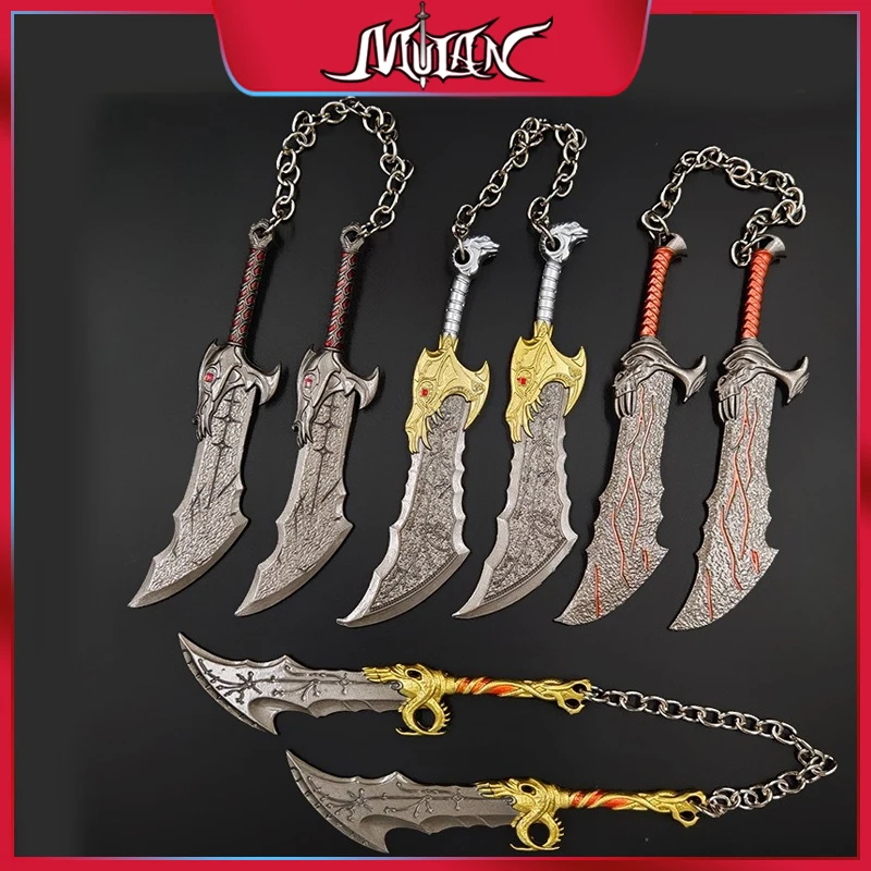 13 CM God of Wars 5 Game Peripherals Blades of Chaos Metal Craft Weapon ...