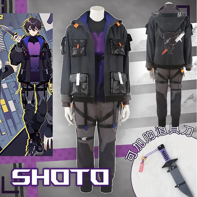 Vtuber Shoto / Shou Cosplay Costume Shxtou 2.0 Halloween Game Women Men ...