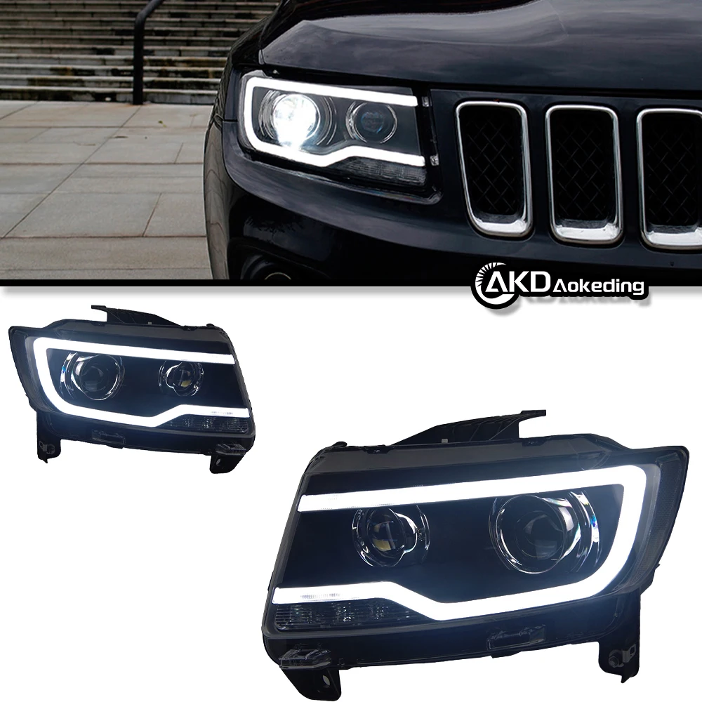 Auto Parts For Jeep Compass Headlights 2011-2016 Grand Cherokee LED ...