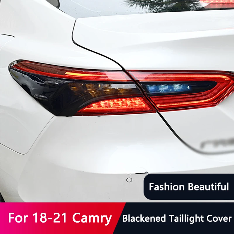 QHCP Car Tail Lamp Shade Cover Trims Lampshade Lamp Hoods Acrylic Smoke ...