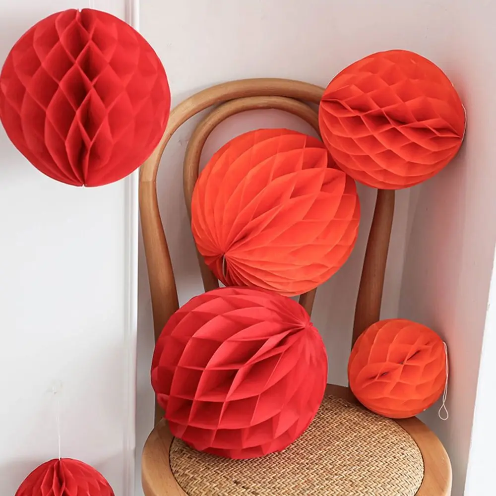 1pc 4Inch 10cm Chinese Paper Lantern Paper Pom Poms Honeycomb Balls ...