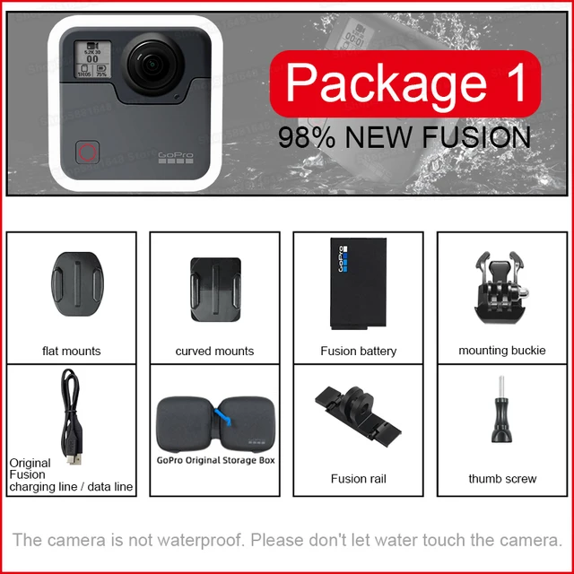 GoPro fusion 360 ° omnidirectional shooting Professional Sports Camera ...