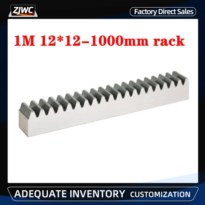 1modulus 12*12 Length 1000mm Carbon Steel Spur Rack 45 # Steel Rack ...