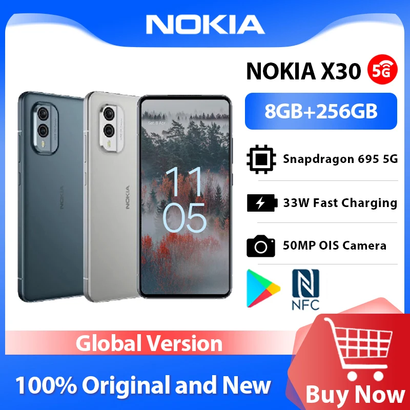 Nokia 5g Smartphones | Nokia Snapdragon | Smartphone X30 | Nokia X30 5g ...