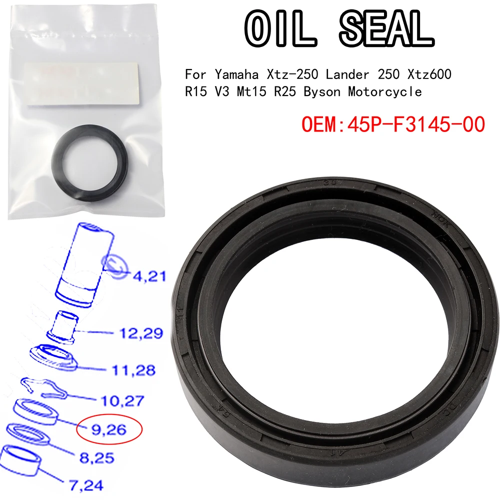 41X54X11-45P-F3145-00-Oil-Seal-Fork-For-Dust-Cover-For-Yamaha-Xtz250 ...