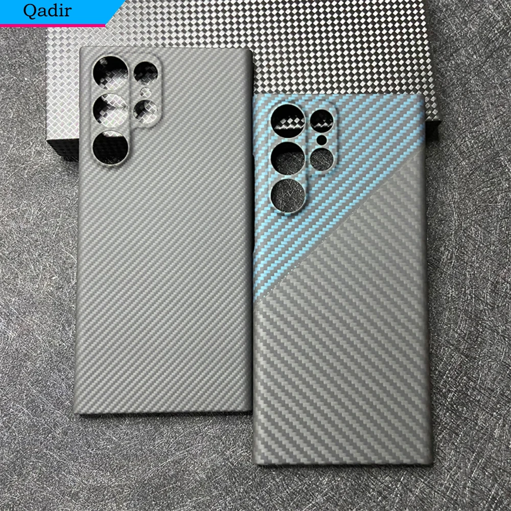 Qadir Pure Carbon Fiber Case For Samsung Galaxy S22 Ultra Case Colorful Aramid Fiber Ultra Thin ...