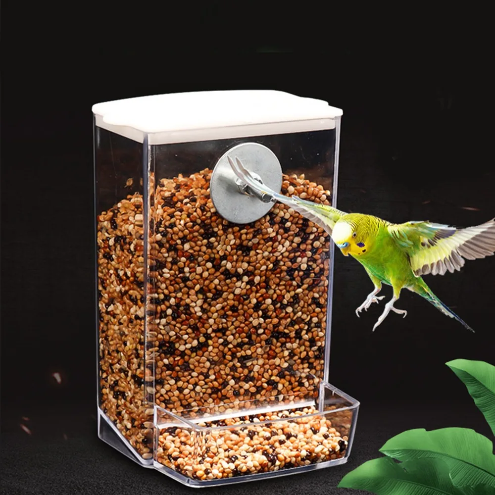 Large Capacity Bird Feeder Box Anti-Splash Bird Food Dispenser Durable ...