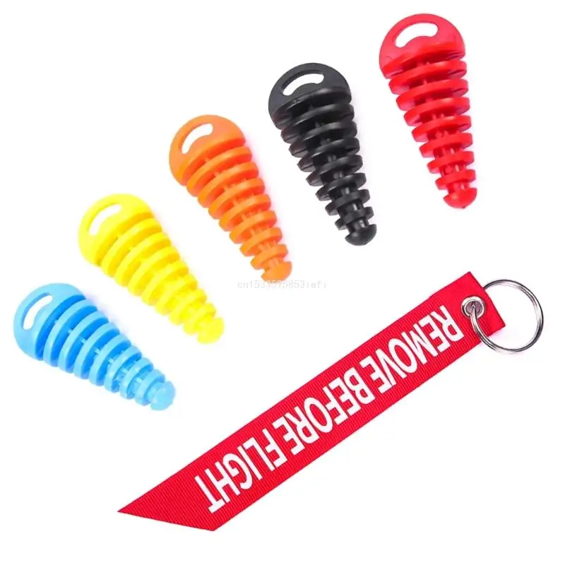 Motorcycles-Exhaust-Pipe-Plug-Muffler-Wash-Plug-Pipe-Protector-Rubber ...