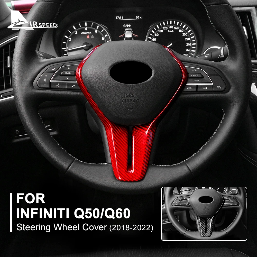 Real Hard Carbon Fiber Cover For Infiniti Q50 Q60 2018 2019 2020 2021 ...