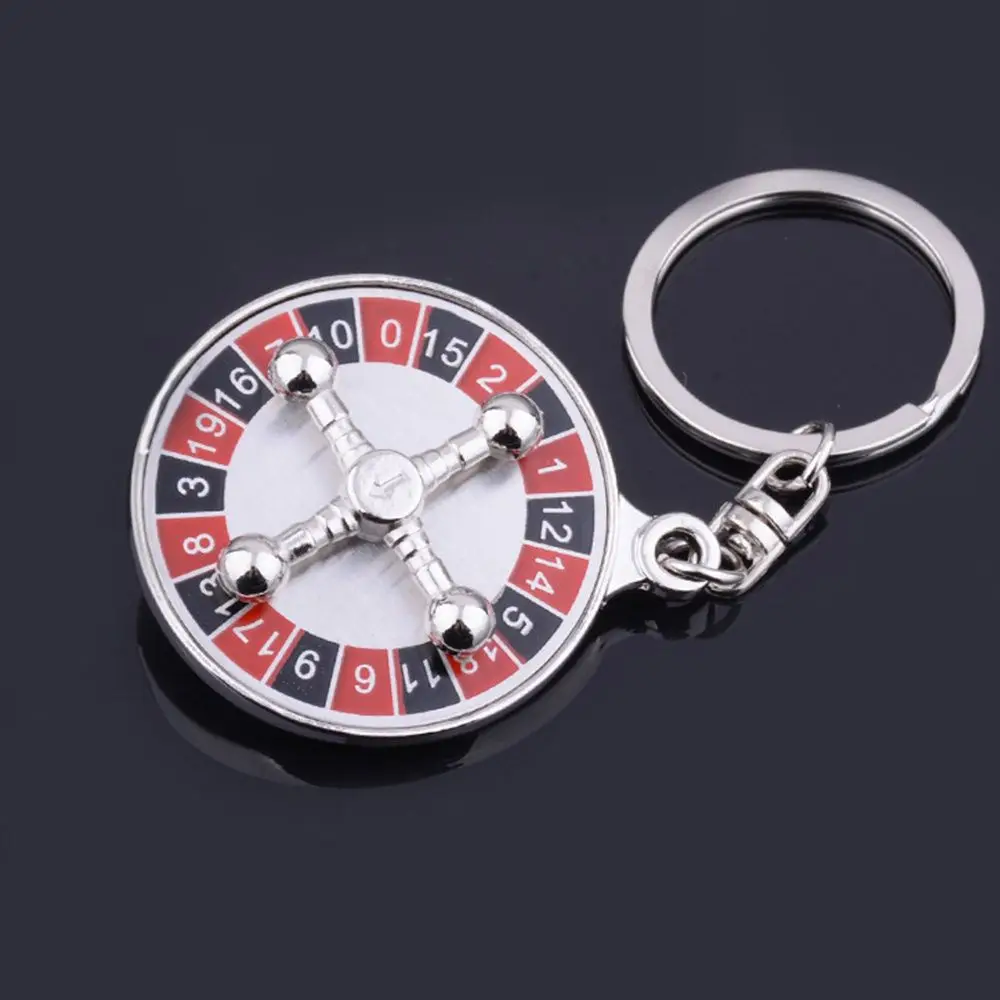 Rotatable Rudder Compass Car Key Ring Russian Roulette Compass Key ...