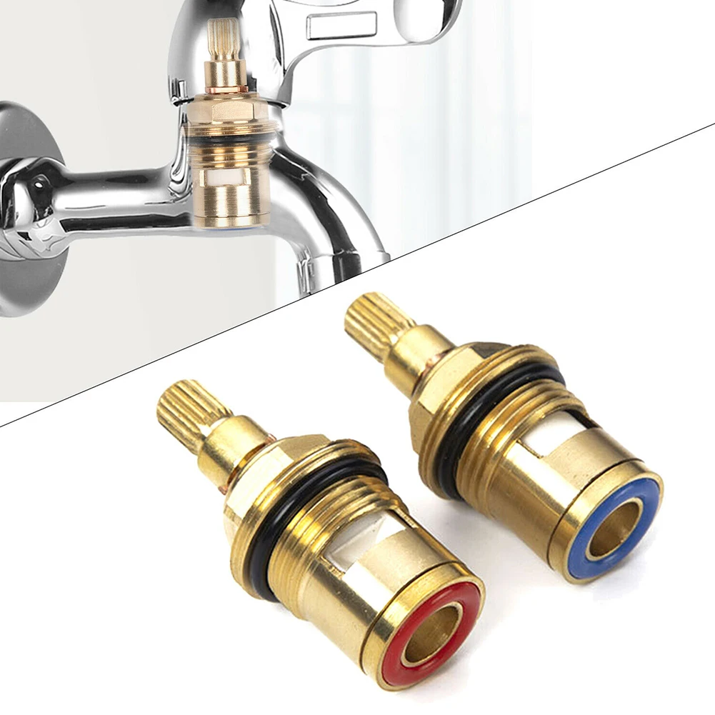 1-2-Pack-Replacement-Tap-Valve-Brass-Ceramic-Disc-Cartridge-Household ...