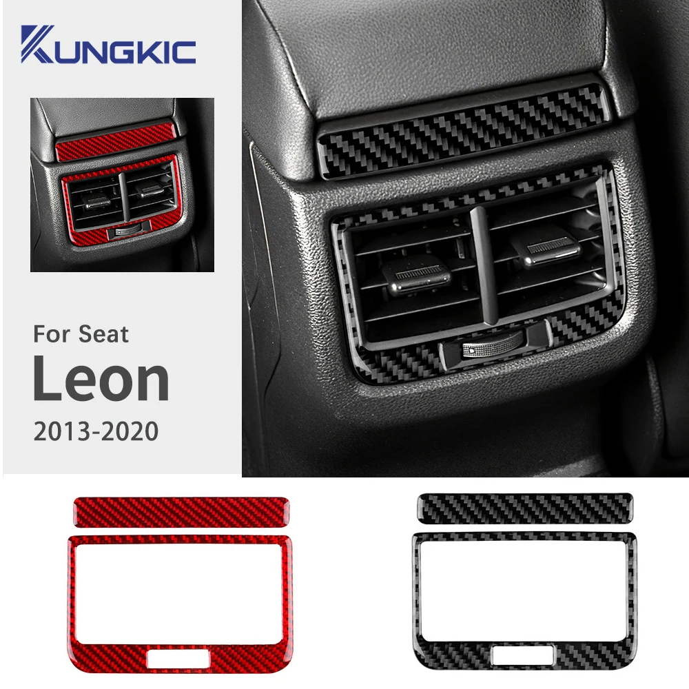 Real Soft Carbon Fiber Sticker For Seat Leon MK3 2013 2014 2015 2016 ...
