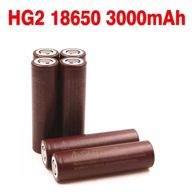 100% Original 18650 Battery HG2 3000mAh Battery 18650 3.7V Dedicated ...