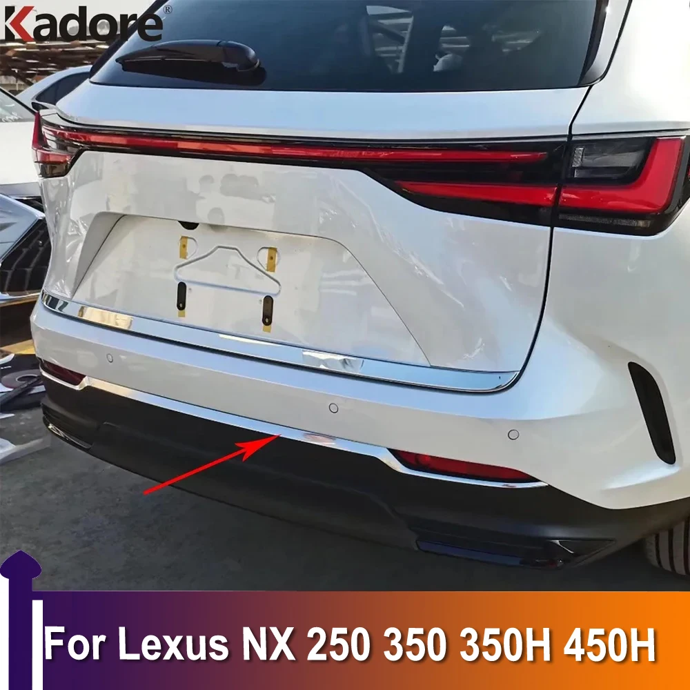 For-Lexus-NX-250-350-350H-450H-2021-2024-Chrome-Tail-Lower-Bumper-Strip ...