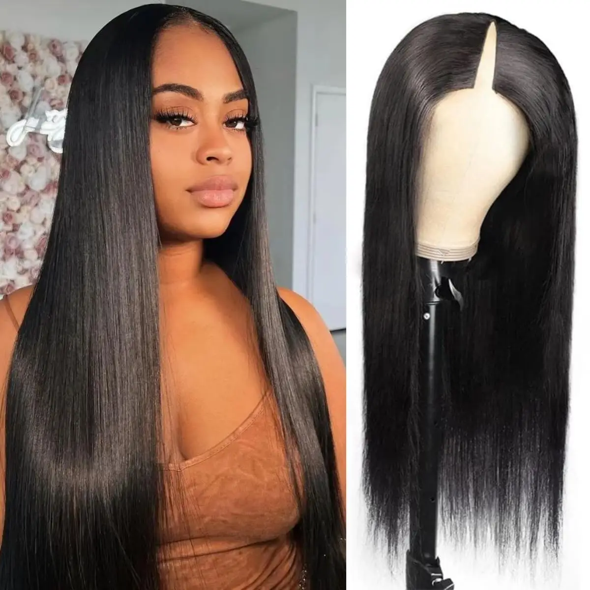 Fulgent-Sun-Hair-Wig-Peruvian-Remy-Hair-Straight-V-Part-Wig-10-30 ...