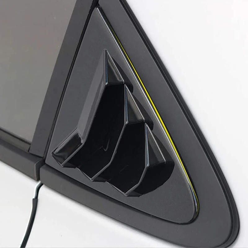 Rear Side Vent Quarter Window Louver Cover Sticker for Toyota Corolla ...
