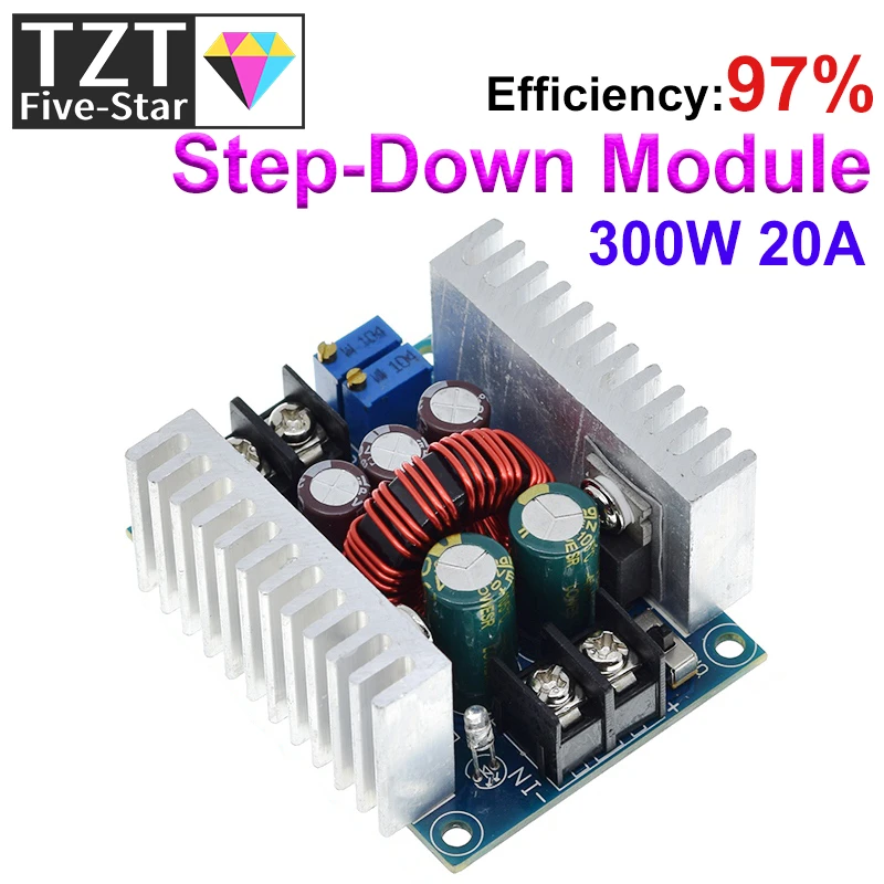 300w 20a DC DC conversor buck step down módulo de corrente constante led driver power step down ...