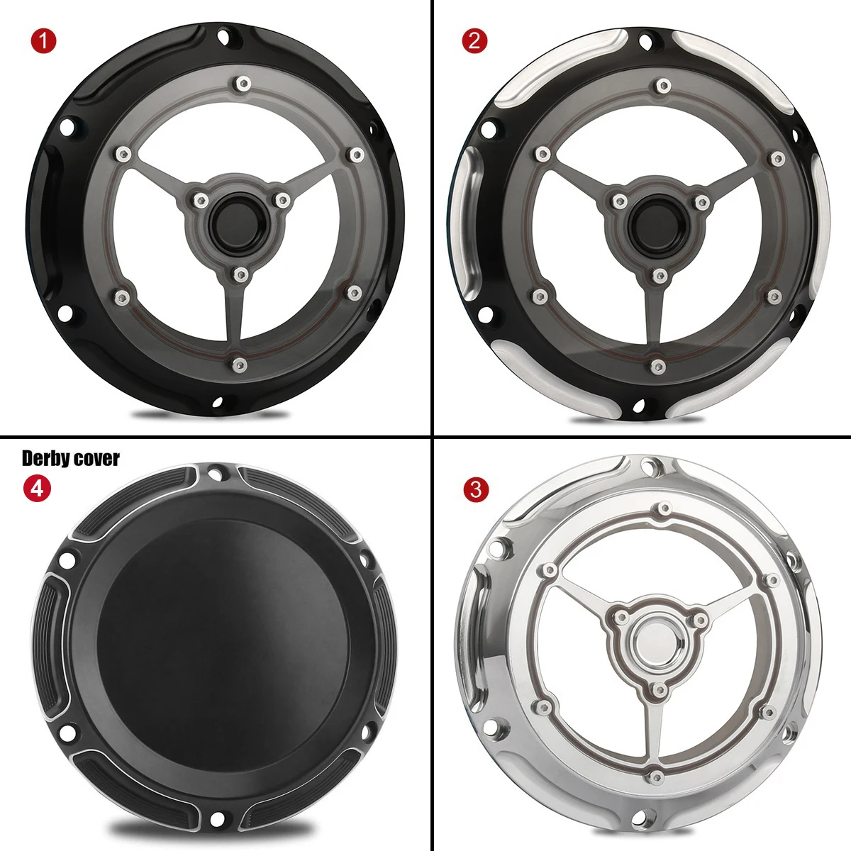 For Harley Sportster Derby Cover CNC 6 Holes clarity 1200 Custom ...