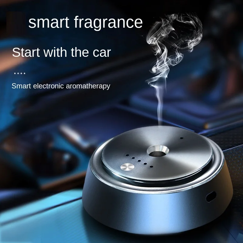 Smart Car Aroma Diffuser Ultrasonic USB Rechargeable Essential Oil ...
