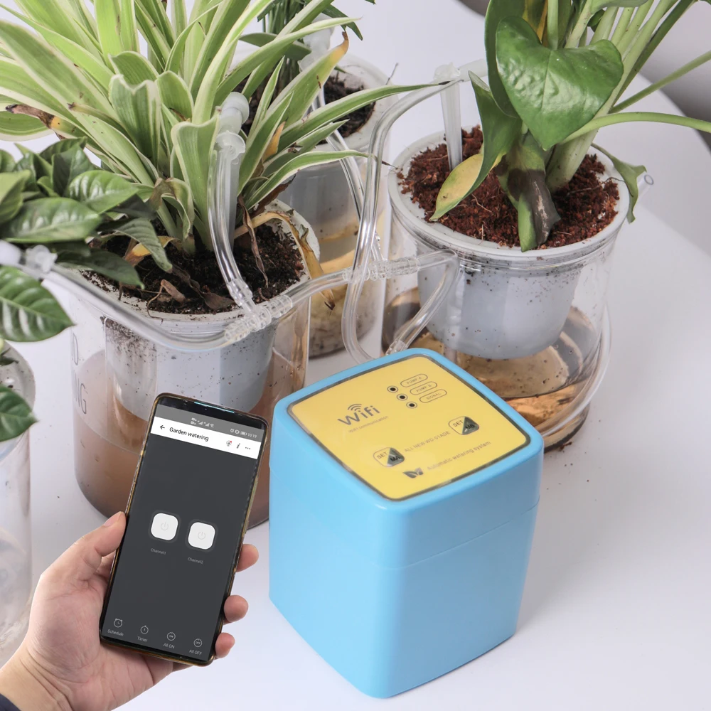 WIFI Intelligent Watering Device Double Pump Timed Automatic Drip ...