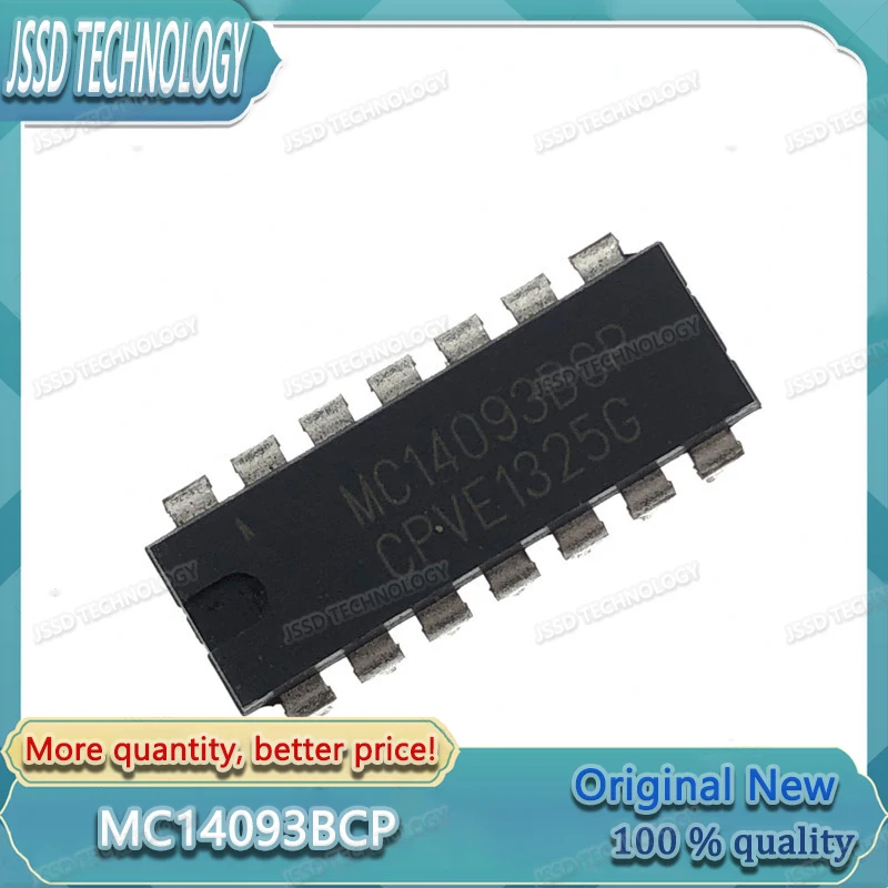 20 piezas MC14093BCP DIP 14 MC14093BC DIP14 MC14093 14093 chip inversor de puerta IC nuevo y ...