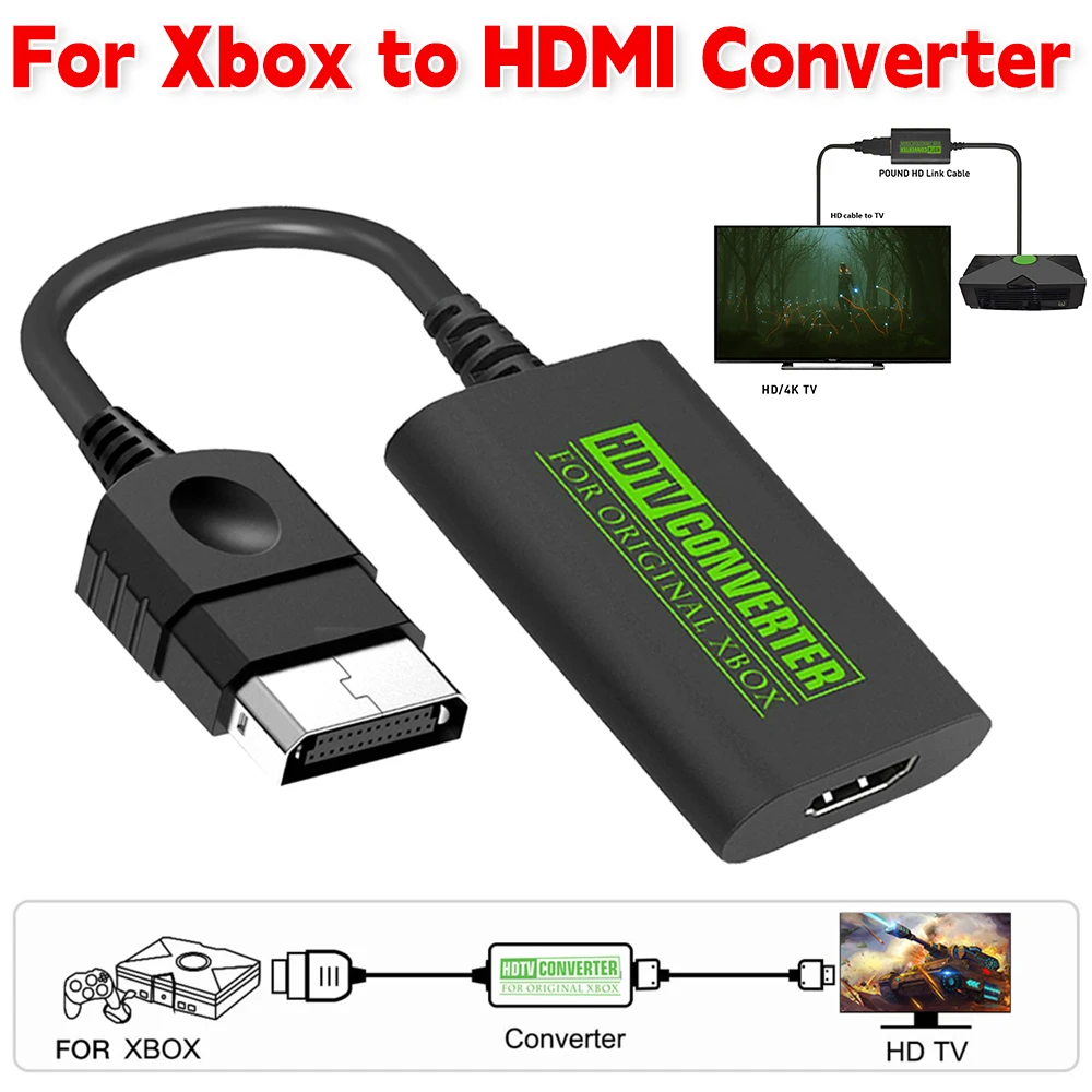 For-Xbox-to-HDMI-Compatible-Converter-Digital-Video-Audio-Adapter-HDMI ...