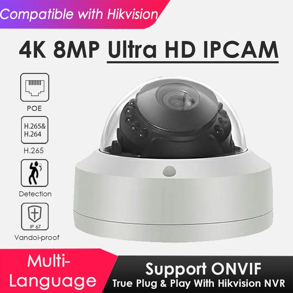 4K-8MP-POE-IP-Camera-Compatible-with-Hikvision-Smart-IR-IMX415-Motion ...
