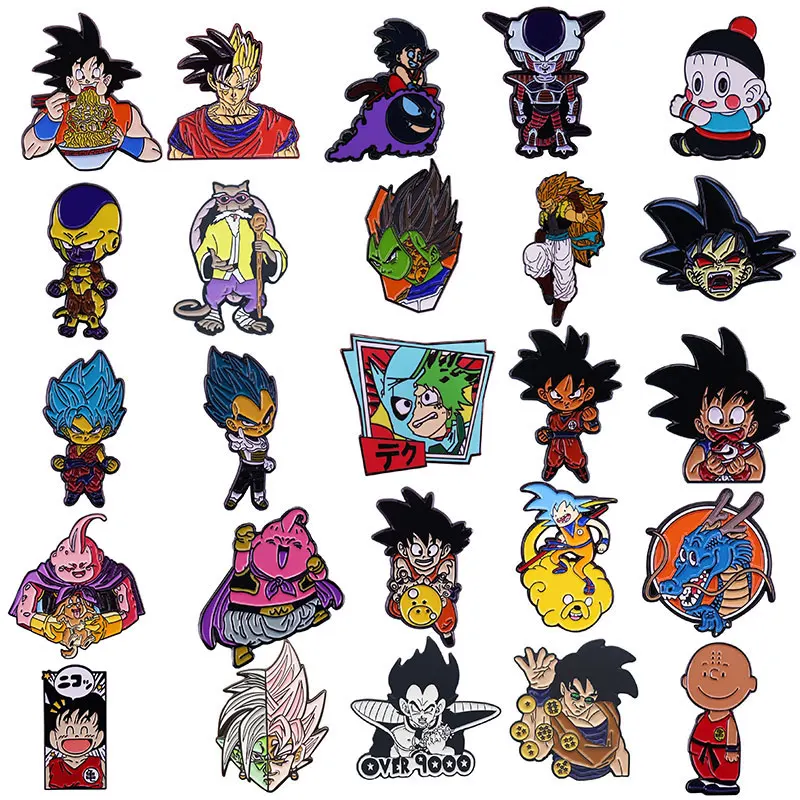 Anime Dragon ball Enamel Pins Collect Dragon Ball Super Saiya Teenager ...