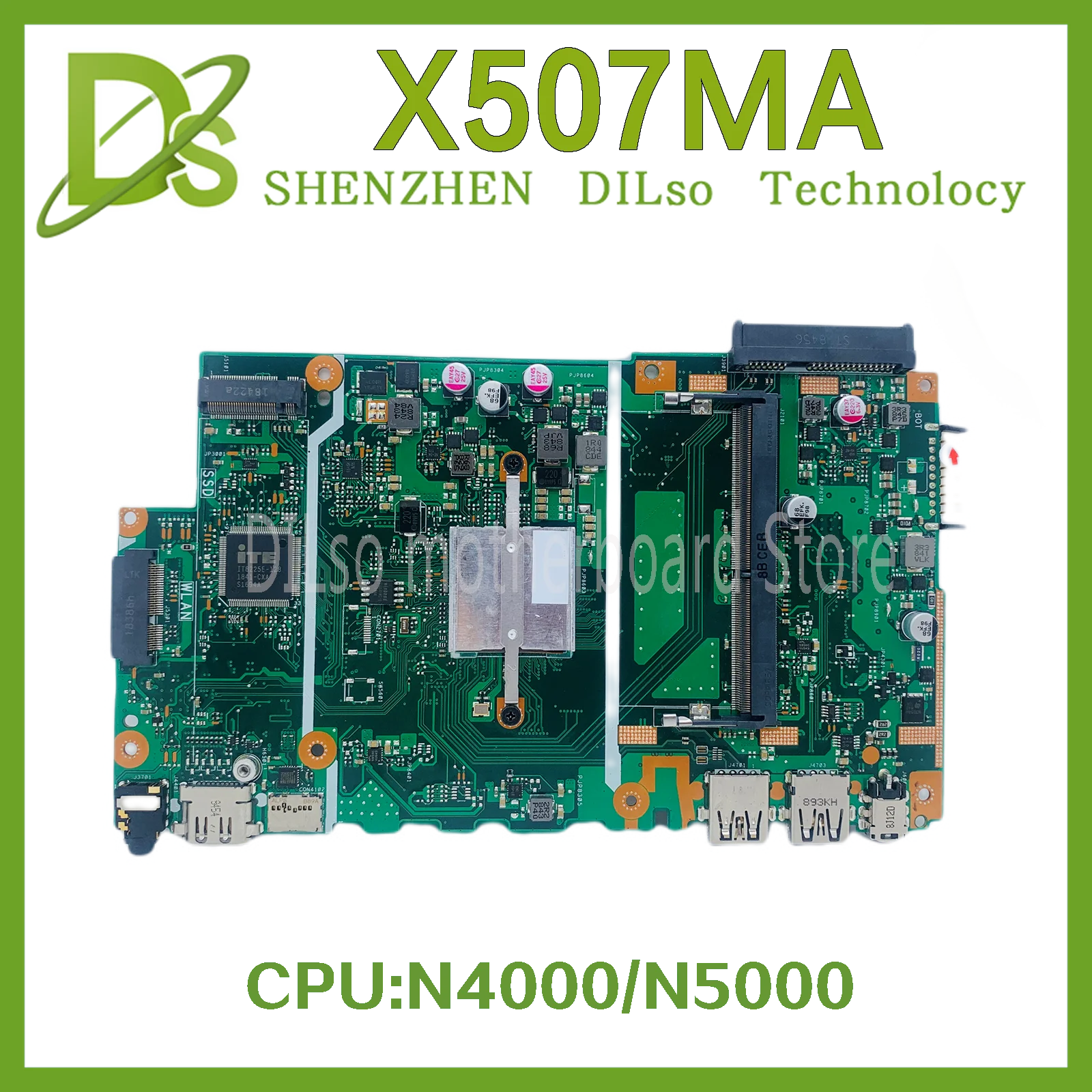KEFU X507MA Mainboard Para ASUS X507MA X507M X507 F507 X507LA X507L ...