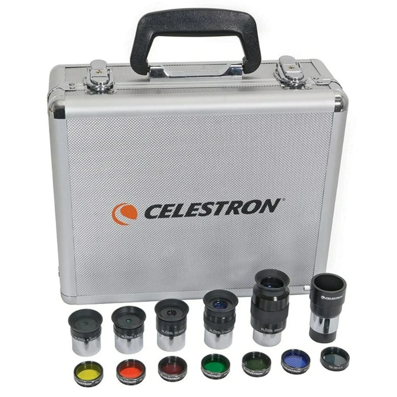 Celestron-Eyepiece and Filter Kit, Plossl Eyepiece, 2X Barlow Lens ...