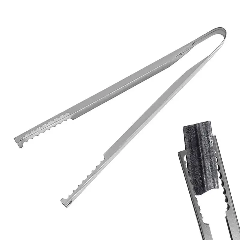 Grill-Tongs-Fireplace-Tongs-Charcoal-Tong-Carbon-Fire-Pliers-Portable ...