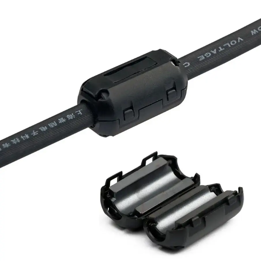 3.5/5/7/9/13mm Black Cable Connector Ring Core Ferrite Bead Clamp Choke ...
