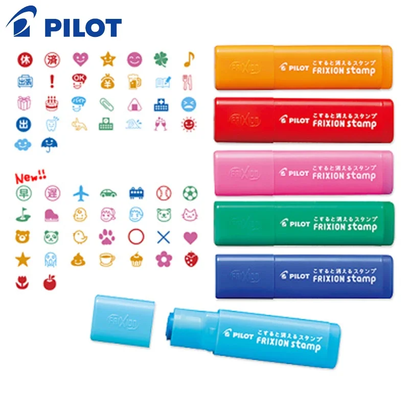 Pilot Frixion Stamp 6pcs/lot Available Cute Stamps Eraserable School ...