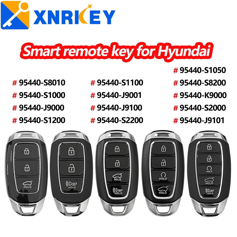 XRNKEY 스마트 원격 자동차 키, 현대 산타페 엘란트라 코나 Palisade95440 S1000 95440 S1100 ...