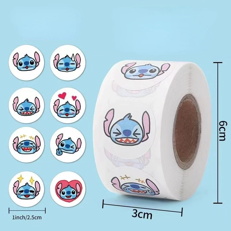 Lilo-Stitch-Cartoon-Anime-Creative-Round-Sealing-Sticker-Kawaii ...