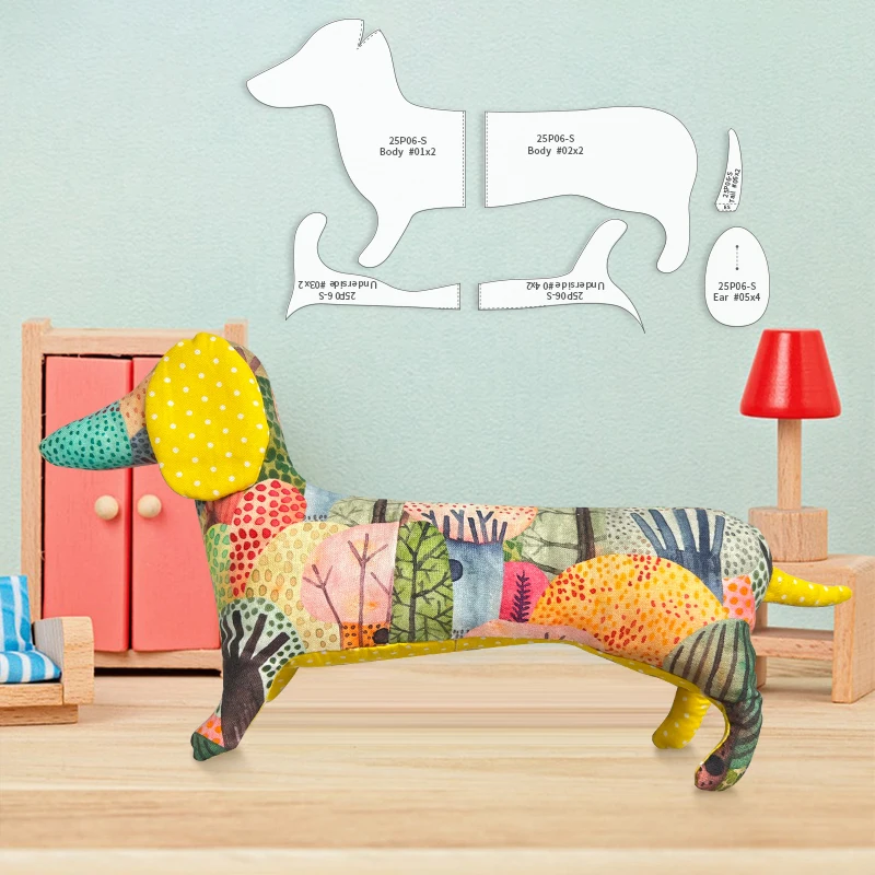 YOMDID-6pcs-Dog-Shaped-Acrylic-Templates-Handcraft-DIY-Doll-Sewing ...
