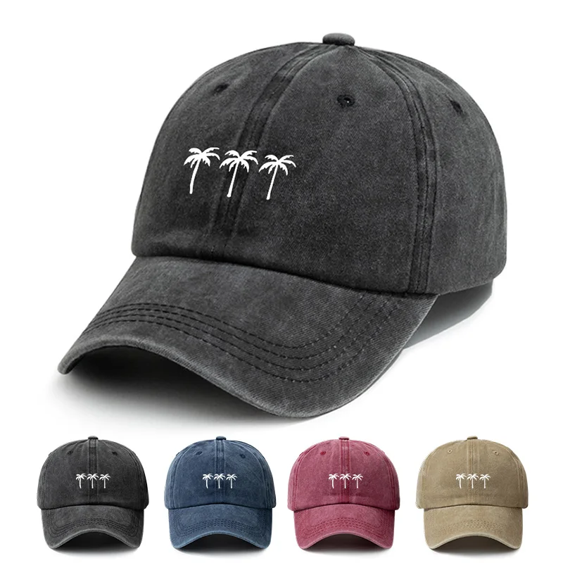 Unisex-Stylish-Coconut-Tree-Printed-Baseball-Cap-Men-and-Women-Fashion ...