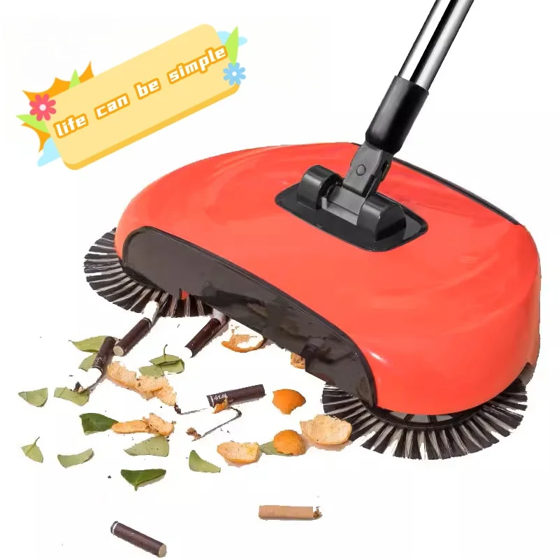 Three-in-one Push Broom, New Lazy Vacuum Cleaner, Household Broom ...