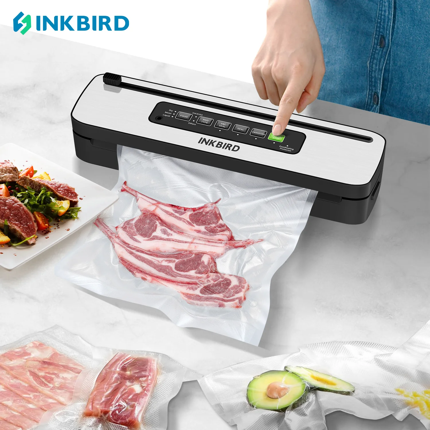 INKBIRD-INK-VS05-Home-Vacuum-Sealer-Machine-Dry-Moist-Liquid-Food-Types ...