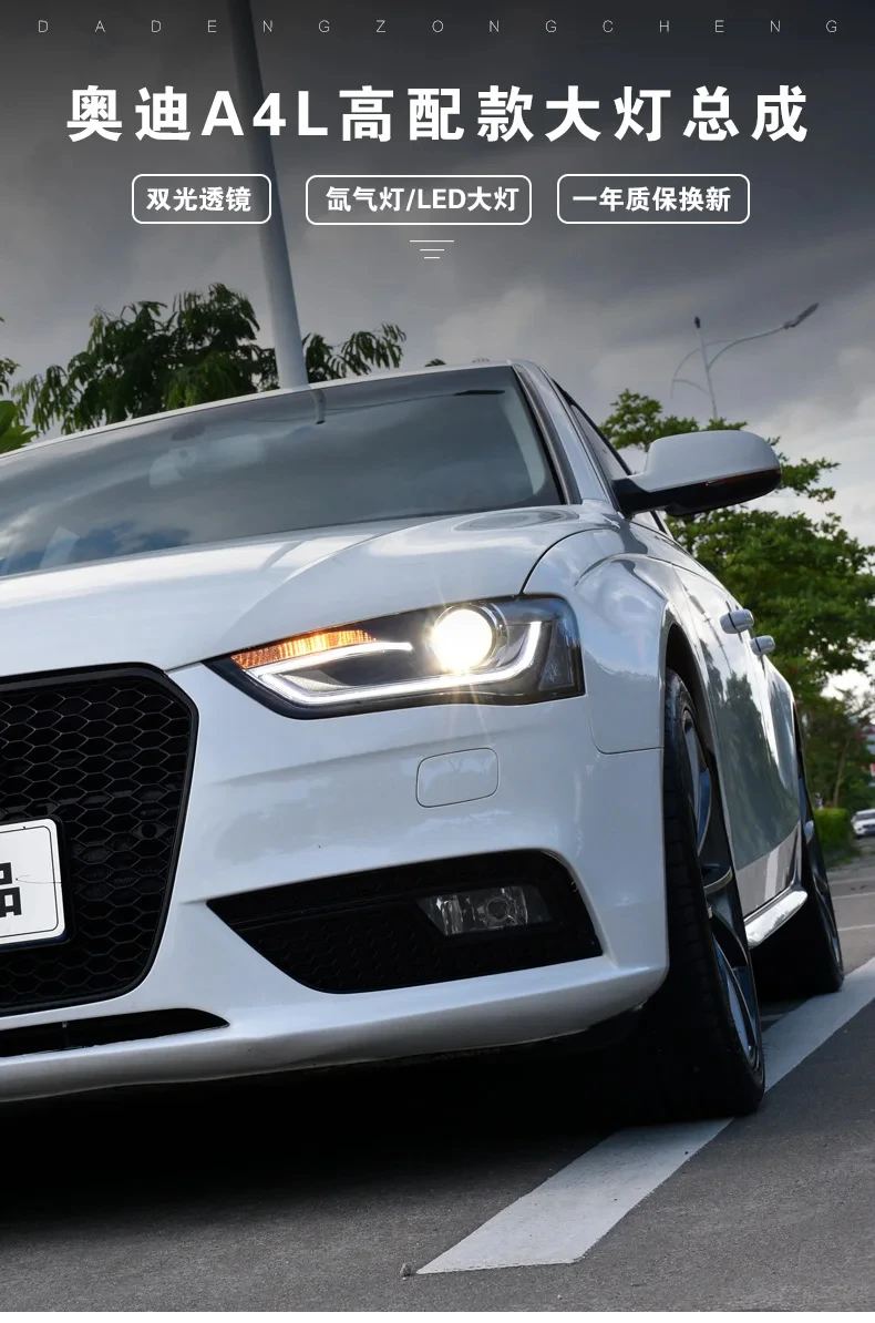 Audi A4 LED Headlight 2013-2016 Headlights A4L DRL Turn Signal High Be – CAR CRAFT INDIA