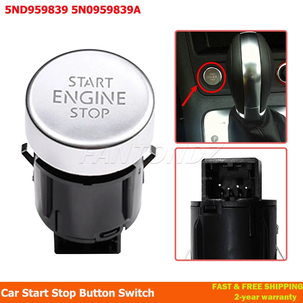 Car-Engine-Start-Stop-Button-Switch-For-VW-Tiguan-2008-2016-Sharan-2011 ...