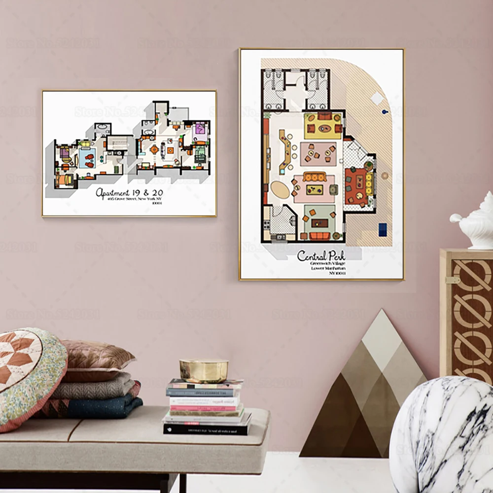 Friends Poster In Monicas Apartment