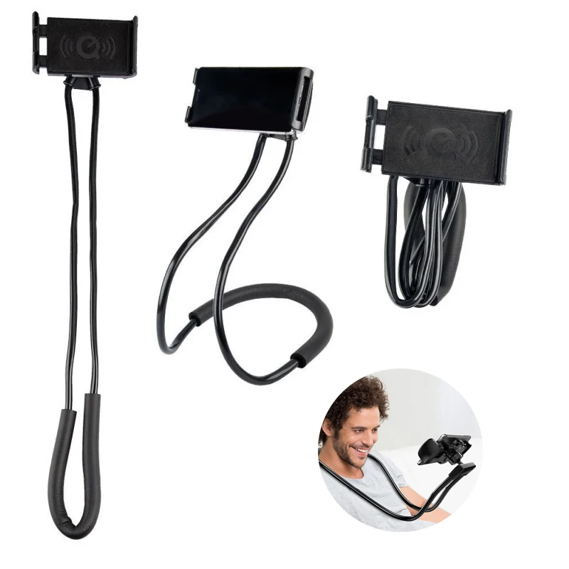 360-Degree-Lazy-Neck-Necklace-Bracket-Bed-Phones-Holder-Stand-Tablets ...