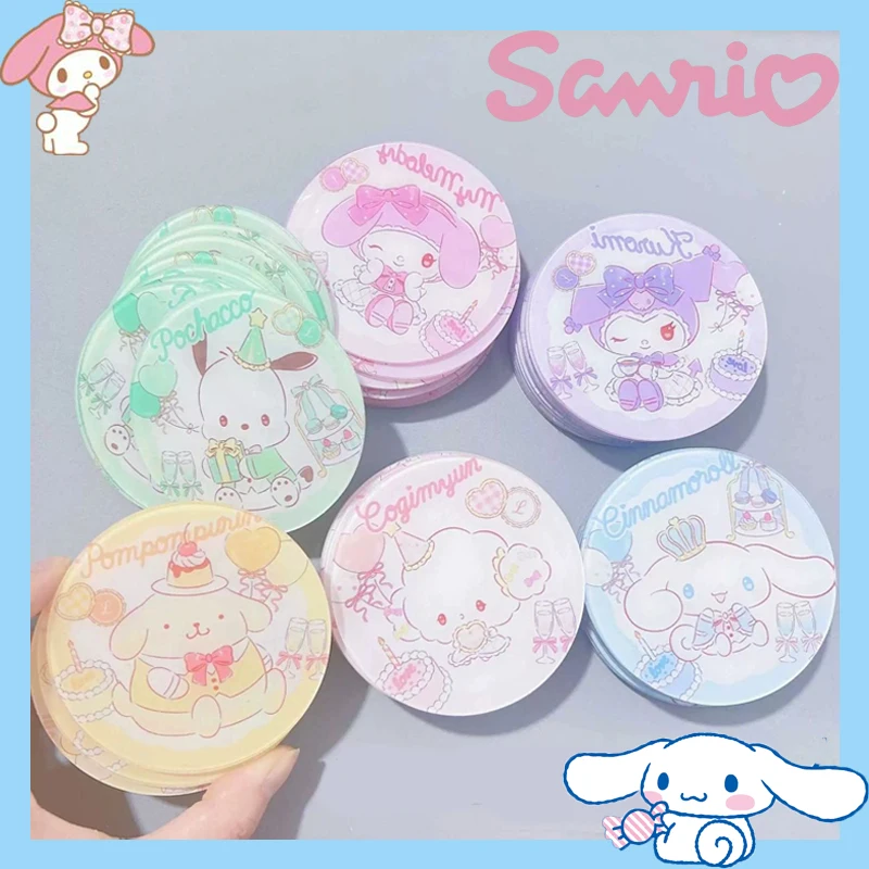 Sanrio-Kawaii-Cinnamoroll-Hello-Kitty-Kuromi-Car-Coaster-Cute-Cartoon ...